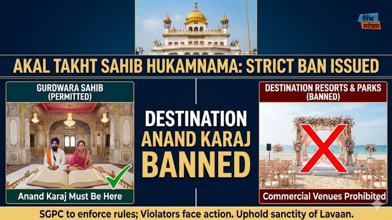 Akal Takht Bans Destination Anand Karaj in Resorts - SinghStation